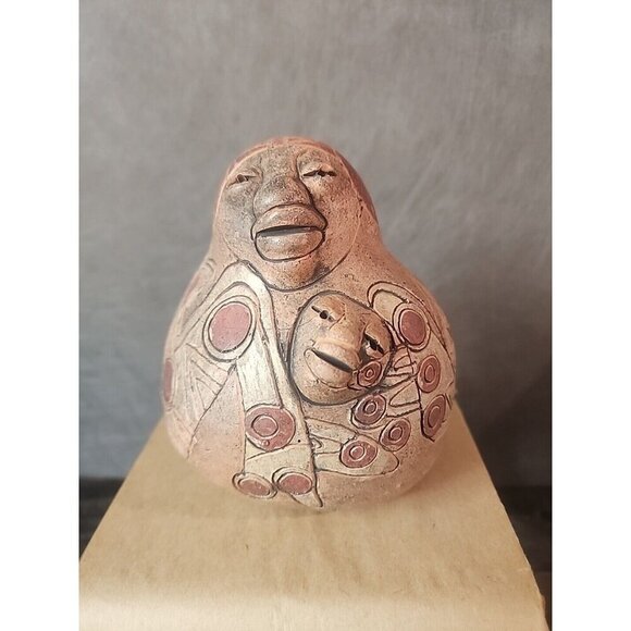 Artisan | Accents | Unique Clay Art Pottery Bird Figure With Human ...